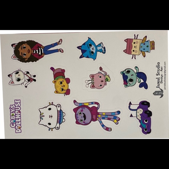 Toys | Gabby Dollhouse Stickers 2 Stickers Sheet Bundle To Save | Poshmark
